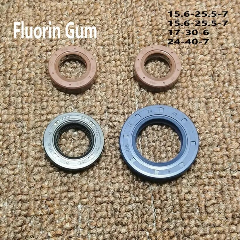 Масляное Уплотнение двигателя скутера для Honda DIO 50 zx 34 35 DIO 18 28, уплотнение коленчатого вала, китайский мотоциклетный коленчатый вал Honda, резиновое уплотнение atv