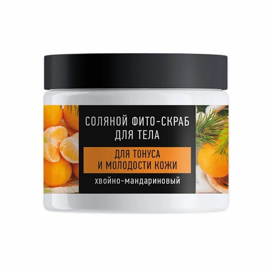 Фито-скраб для тела Особая серия "Баня", Хвойно-мандариновый, соляной, 400 мл