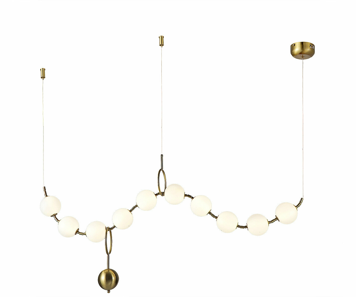 Светильник подвесной KINK Light Стин 07623-10A,20, LED, 60Вт, кол-во ламп:10шт, Бронза