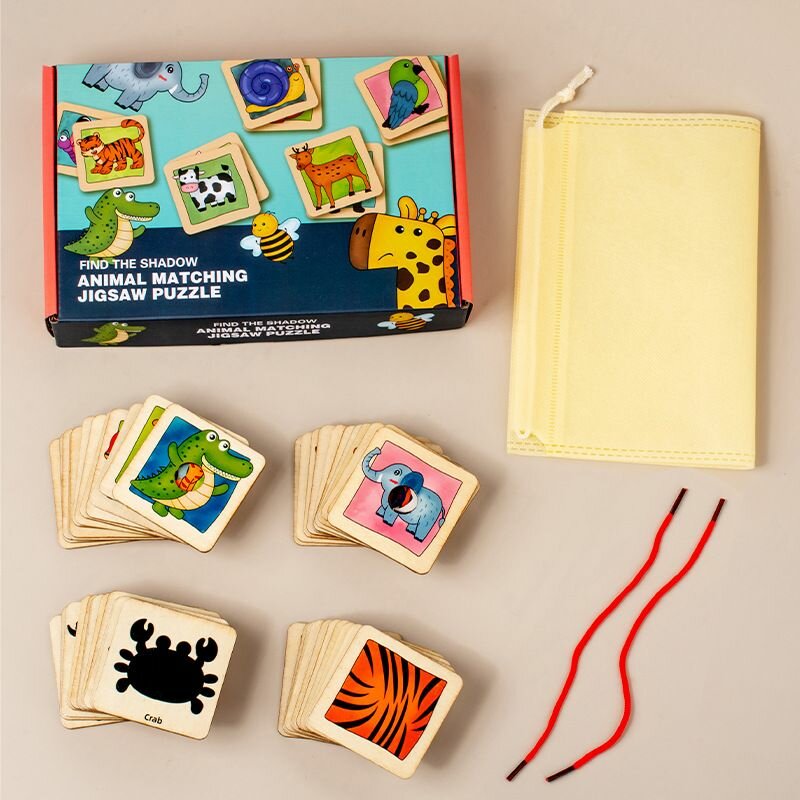 Развивающая игра найди узор и силуэт, 2в1