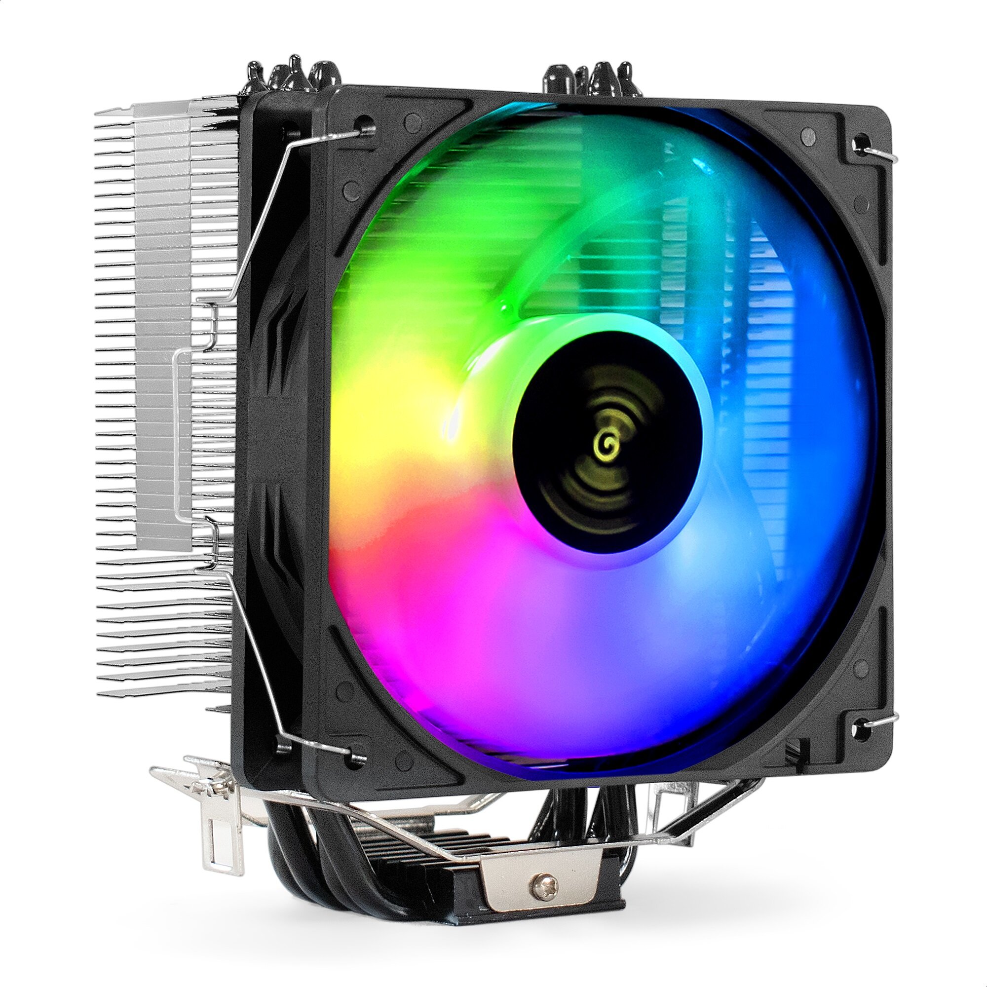 Кулер ExeGate Dark Magic EE400XL-PWM. ARGB(Al+Cu, черное покрытие, 4 тепл. трубки, LGA775/1150/1151/1155/1156/1200/1700/1851/AM2/AM2+/AM3/AM3+/AM4/AM5/FM1/FM2/754/939/940, Fan 120mm, Hydro bearing, ARGB подсветка, с термопастой, Color BoxEX295003RUS