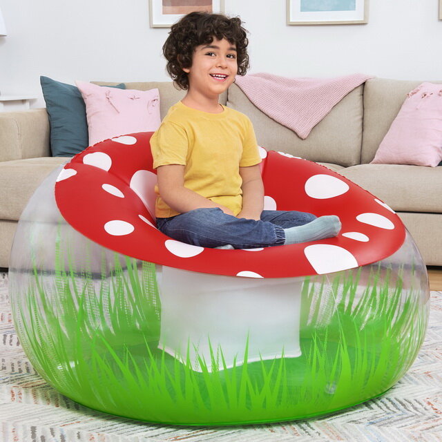 Надувное кресло Мухоморчик 112*66 см, Bestway, 75123