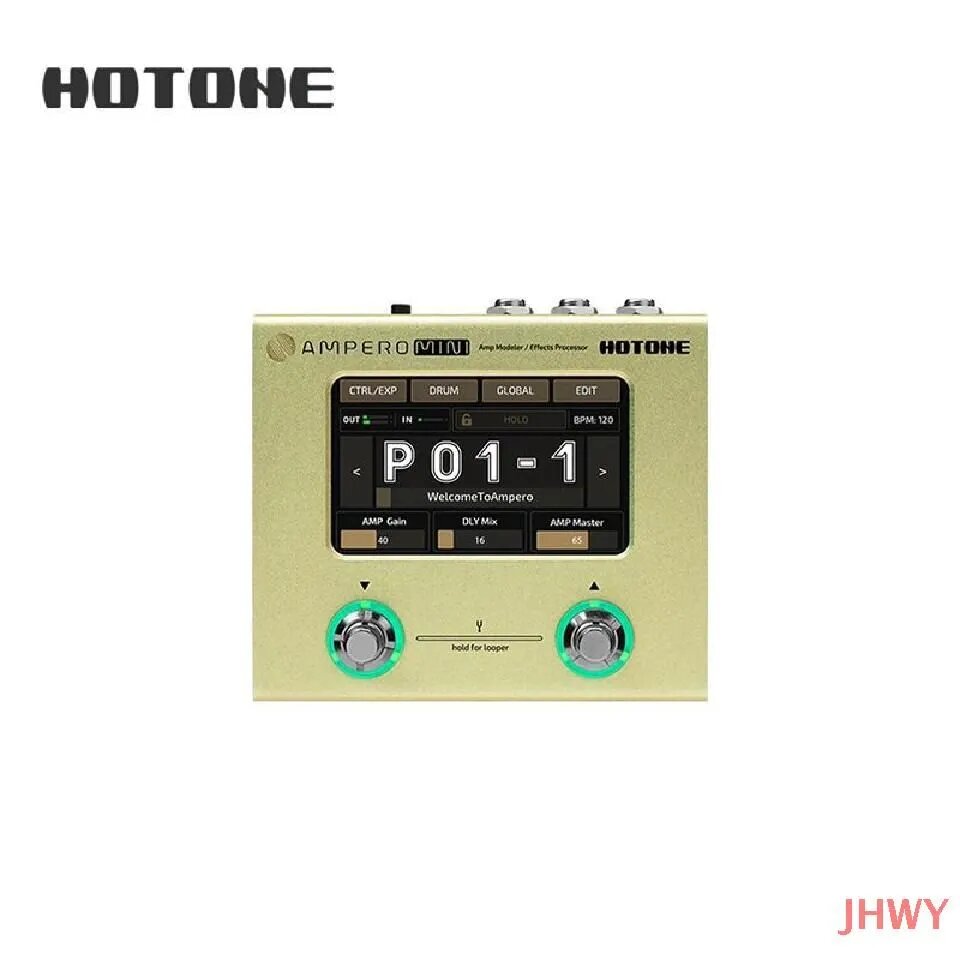 Hotone Ampero Mini Light yellow Электрогитара Бас-усилитель Моделирование ИК-кабинетов Стерео