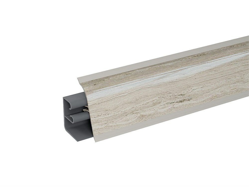 VVT Плинтус для столешницы АР-740, Пластик , Песчаный камень глянец , 37*3000*24 Песчаный камень глянец