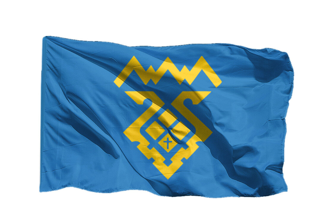 Термонаклейка флаг Тольятти, 7 шт