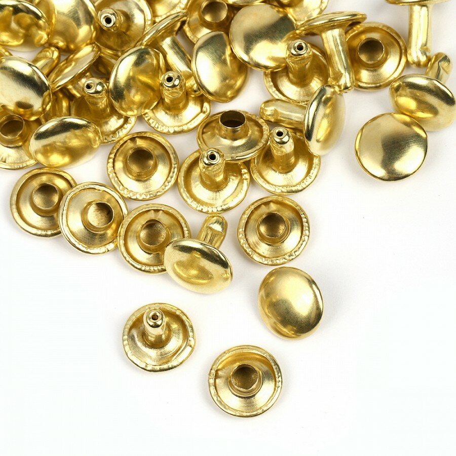 Хольнитены двухсторонние сталь TBY.5209 N33,5 9х9 цв. золото уп. 1000шт