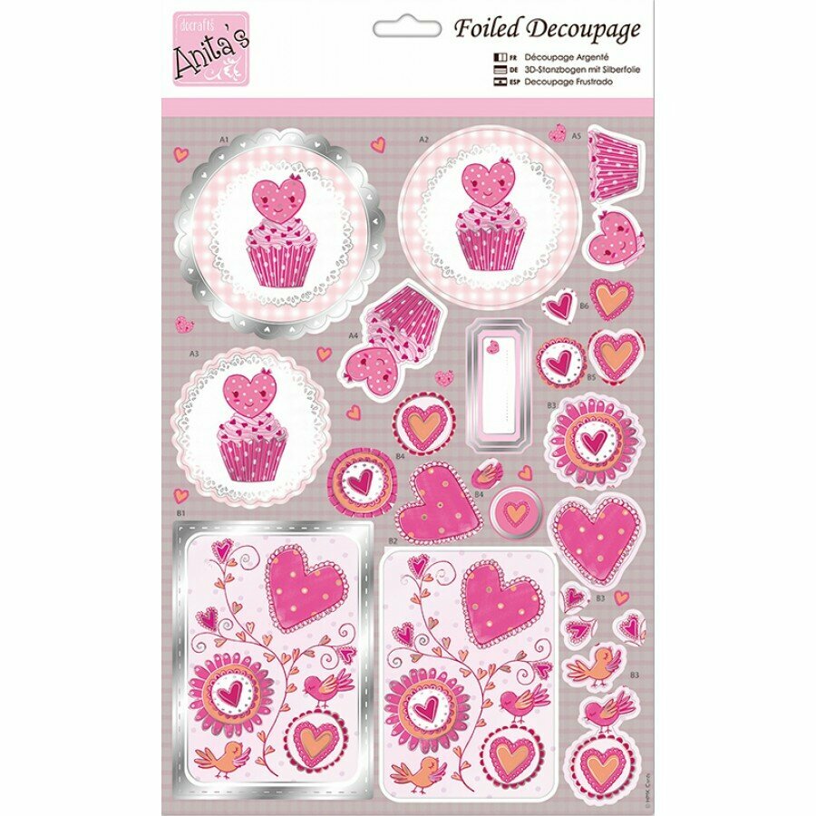 Бумага с высечкой Сладости А4 (21,0 х 29,7 см) DOCRAFTS ANT169722