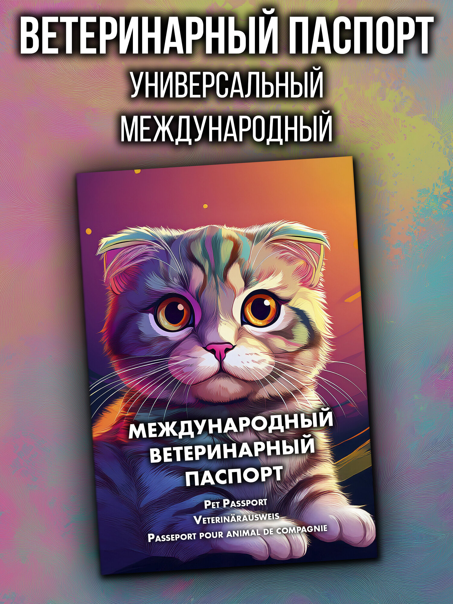 Ветеринарный паспорт для кошек, собак и любых других домашних животных, международный