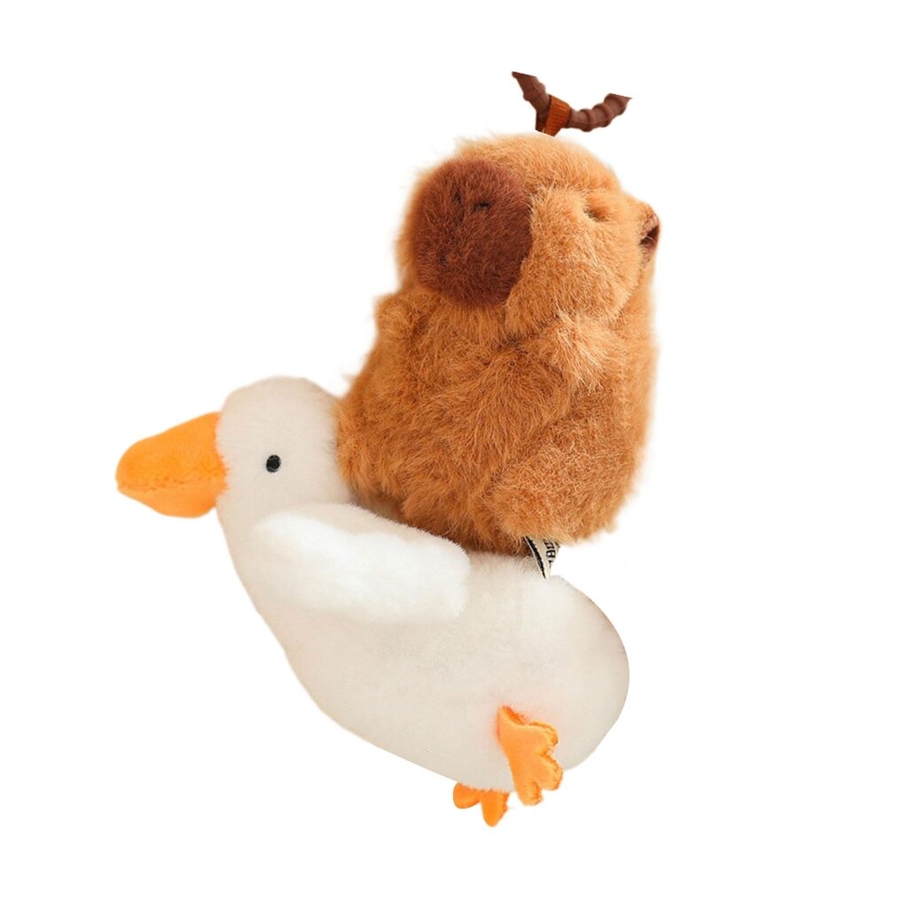 Прекрасная Сумка Шарм Капибары Плюшевый Брелок Мягкие Игрушки Для Детской Комнаты Рюкзак