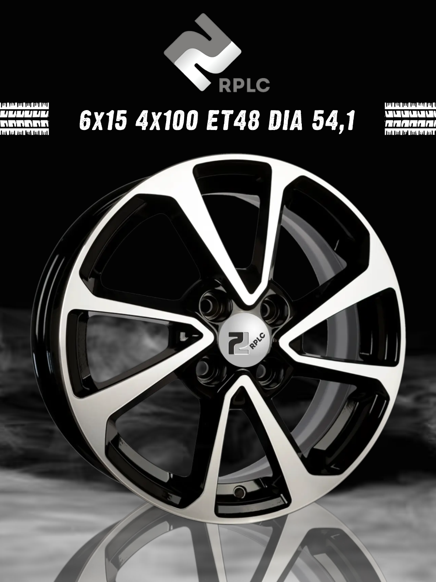 Диск автомобильный RPLC (Вектор) HY105 6x15 4x100 ET48 54,1 BFP