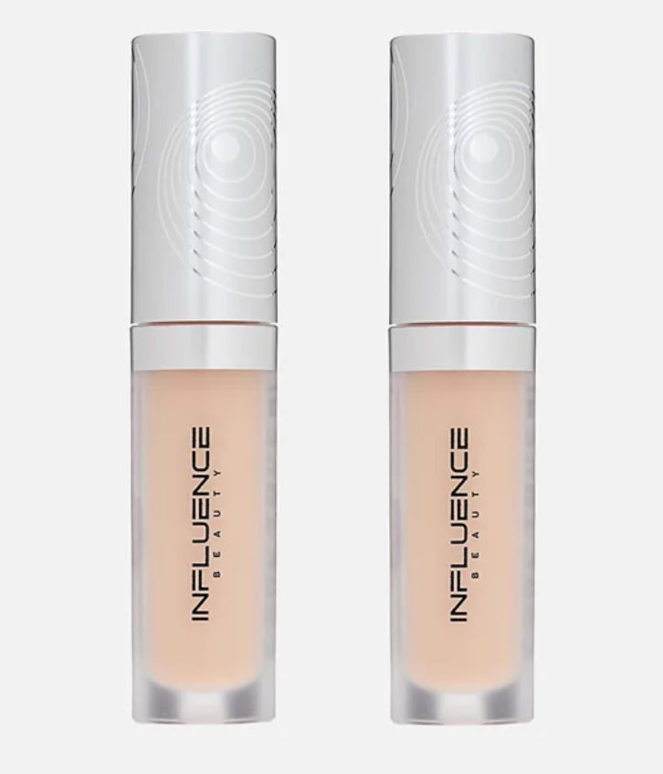 Консилер Influence Beauty массажный светоотражающий Cool Touch, тон 02 светло-бежевый, 6 мл - 2 штуки