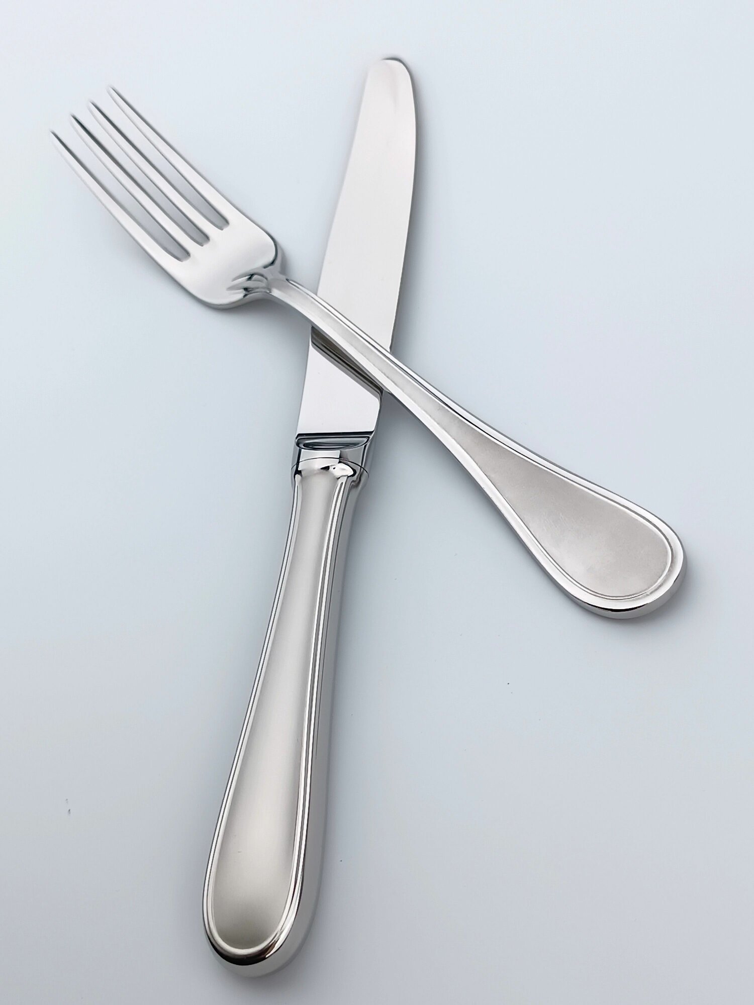 Набор столовых приборов Albi Acier, Christofle, Франция, на 1 персону, 2 предмета, нержавеющая сталь матовая