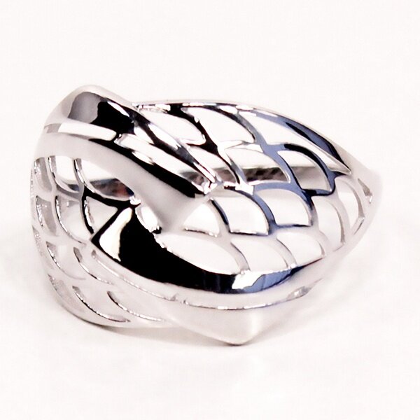 Кольцо, серебро, 925 проба, родирование