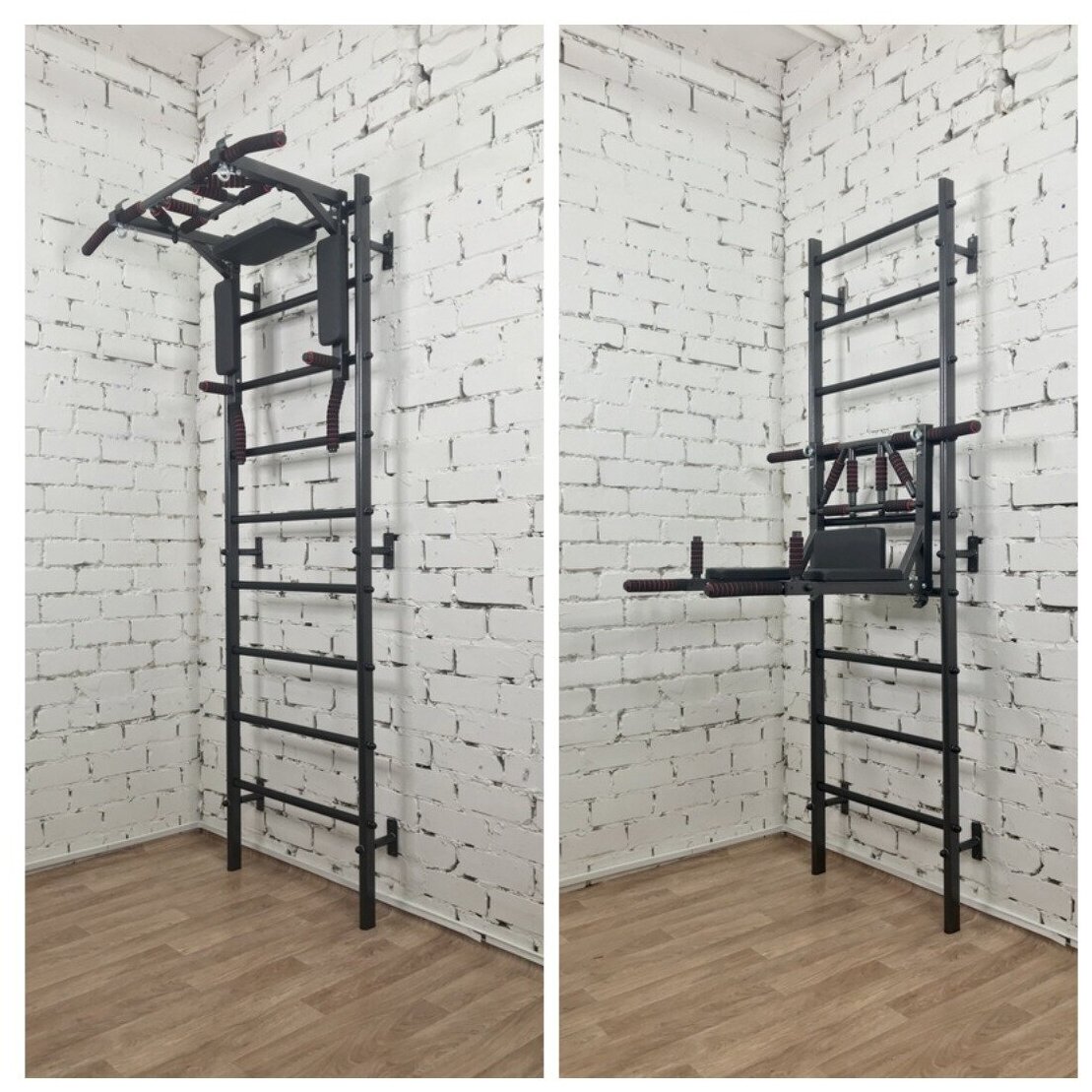 Усиленная шведская стенка Светофор Мультихват, чёрный.