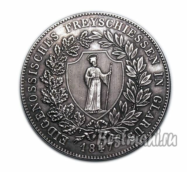 40 баценов 1847 года серебряная монета Швейцарии сувенирная копия монеты, нумизматика, деньги для коллекции