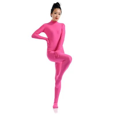 Новедан Зентай Боди из спандекса Розовый, M, Hot Pink Suit, Women
