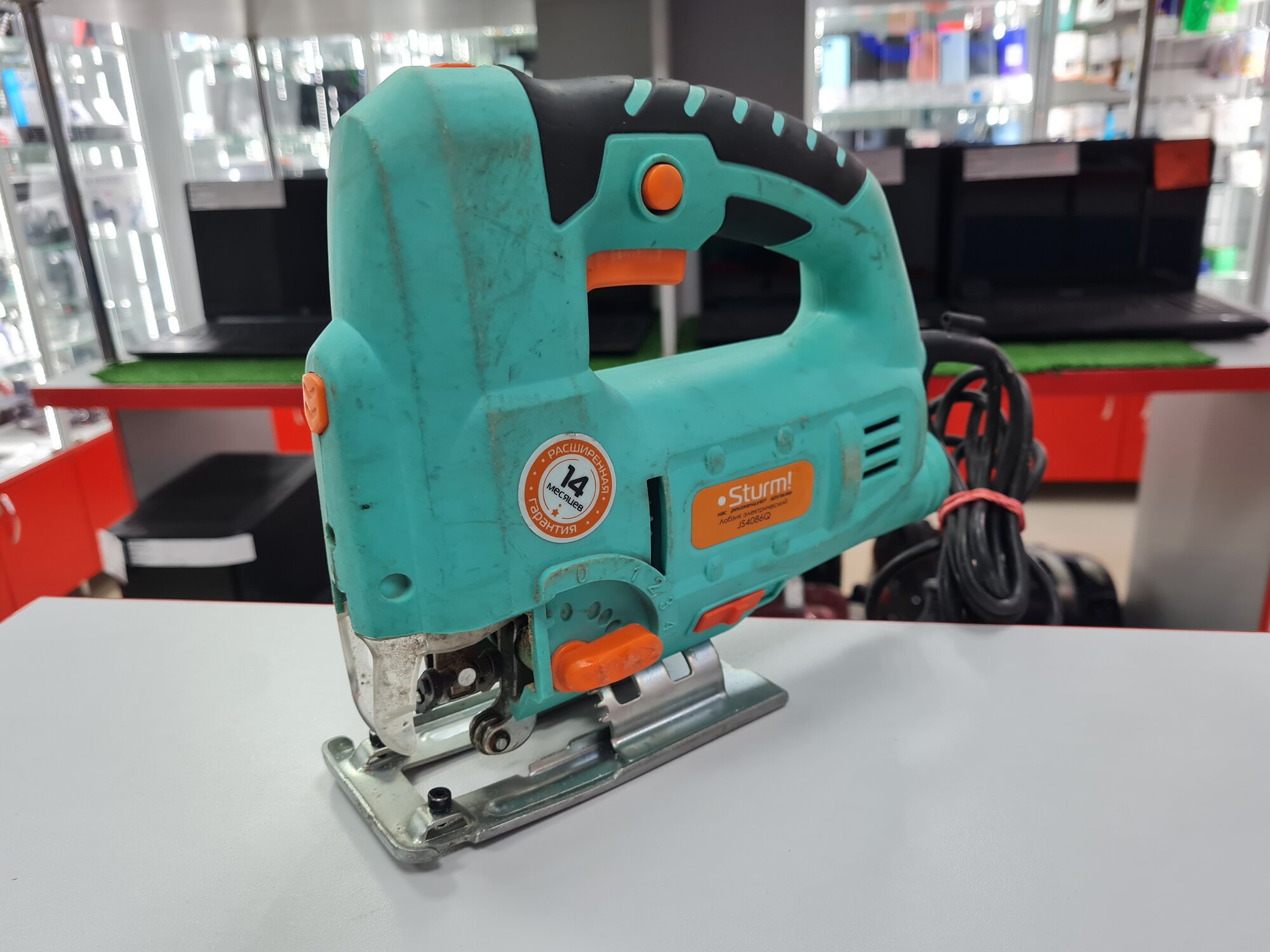 Электролобзик Sturm JS4086Q, мощность 860Вт, 4 скорости, 3000 ходов/мин