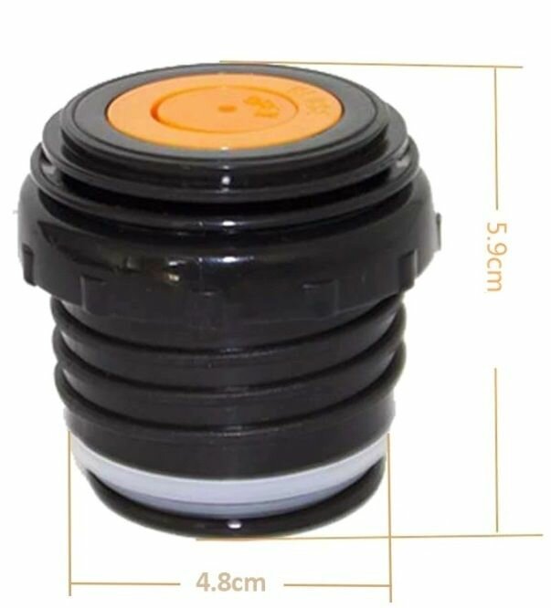 Крышка для термоса с кнопкой, удобное открывание, пищевой пластик, подходит для термосов 750 мл и 1 литр, диаметр 5,2 см