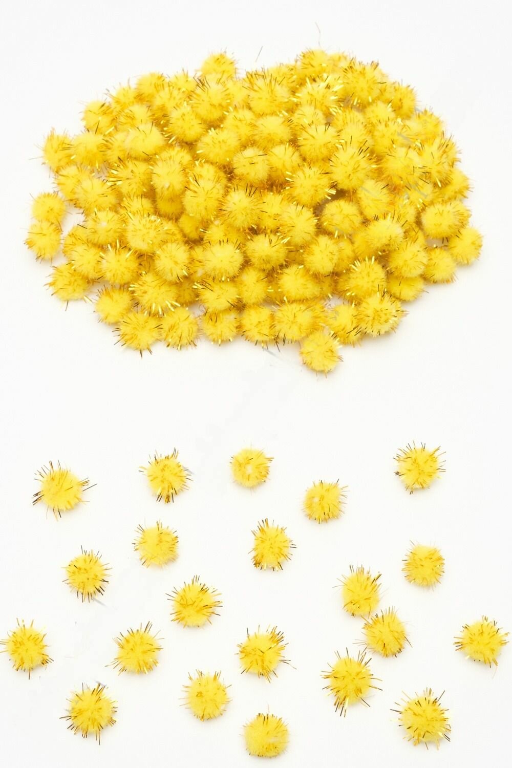 Помпоны с люрексом 1см (200шт)