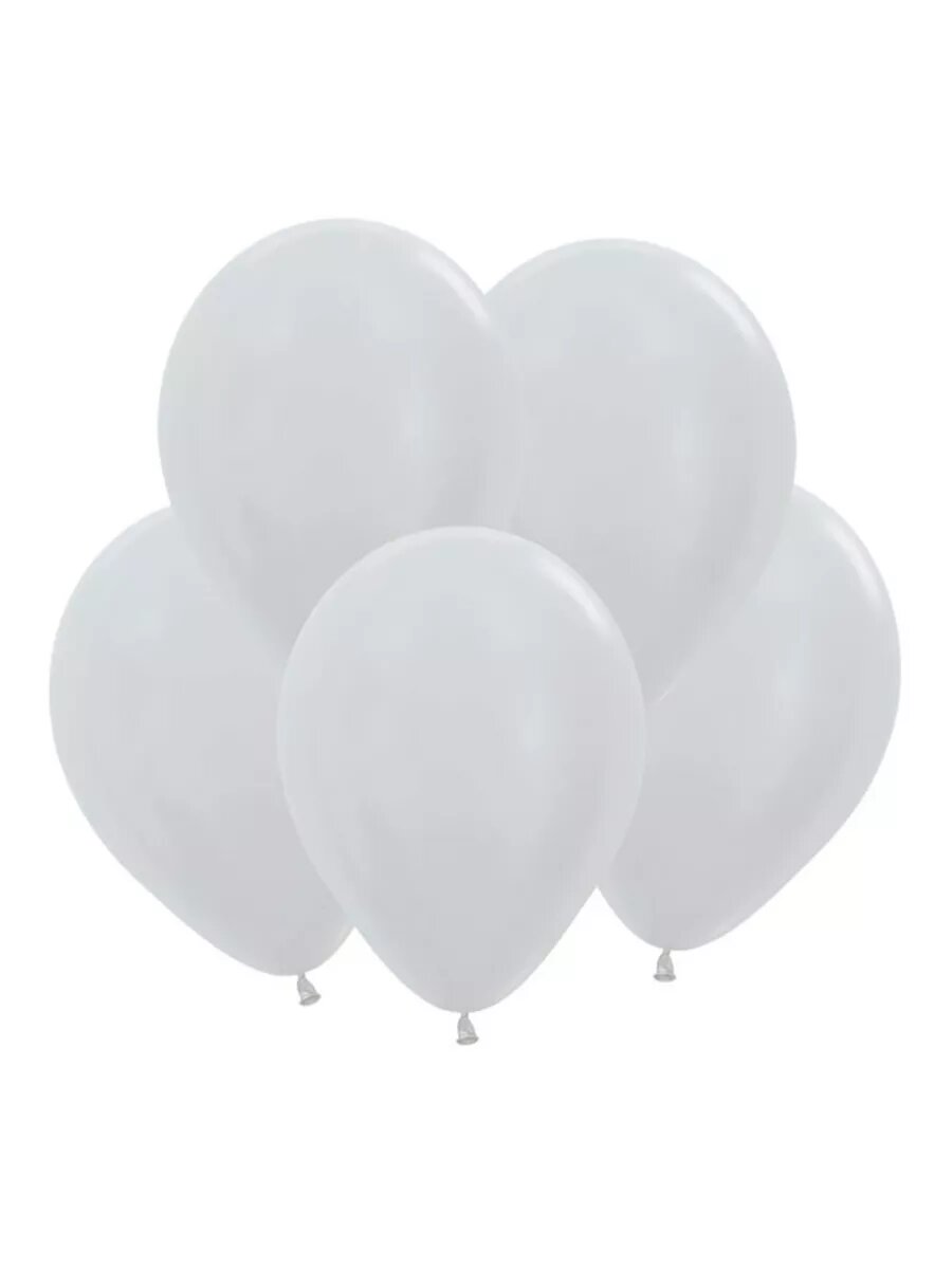 Серебро, Перламутр / Silver, латексный шар (12"/30 см ) 50 шт. / SEMPERTEX, Колумбия