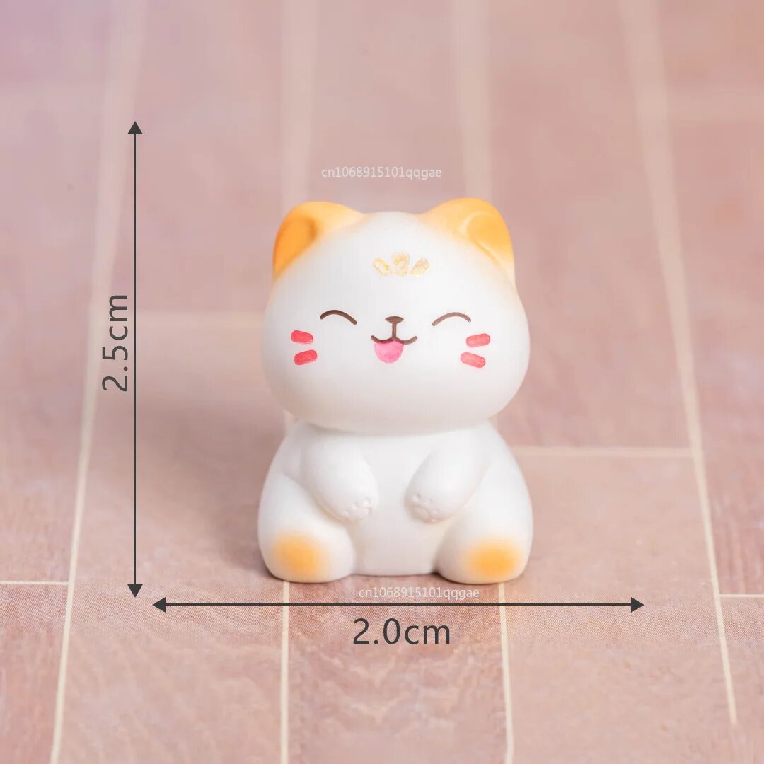 Фигурка кошки полимерная, цвет 7, 2.5х2.0 см