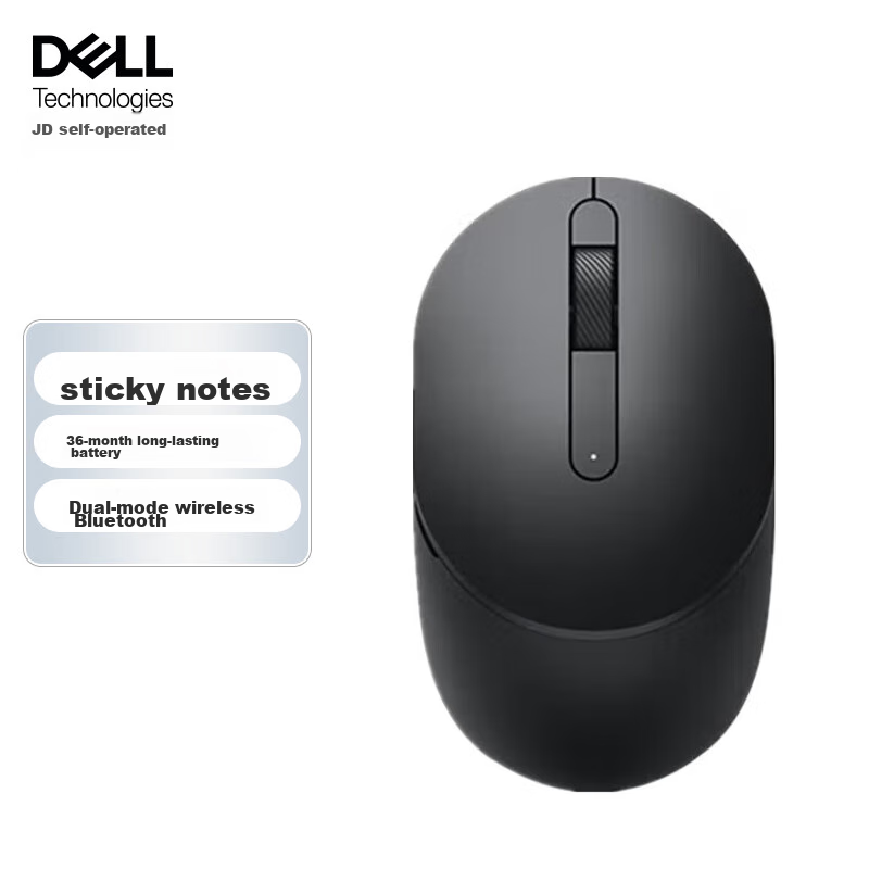 Компьютерная мышь Dell MS5120W, Wireless, Bluetooth, Ergonomic, Black
