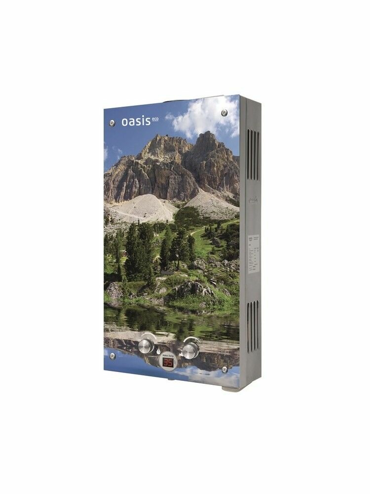 Водонагреватель газовый проточный OASIS Eco Glass L-20 (D)