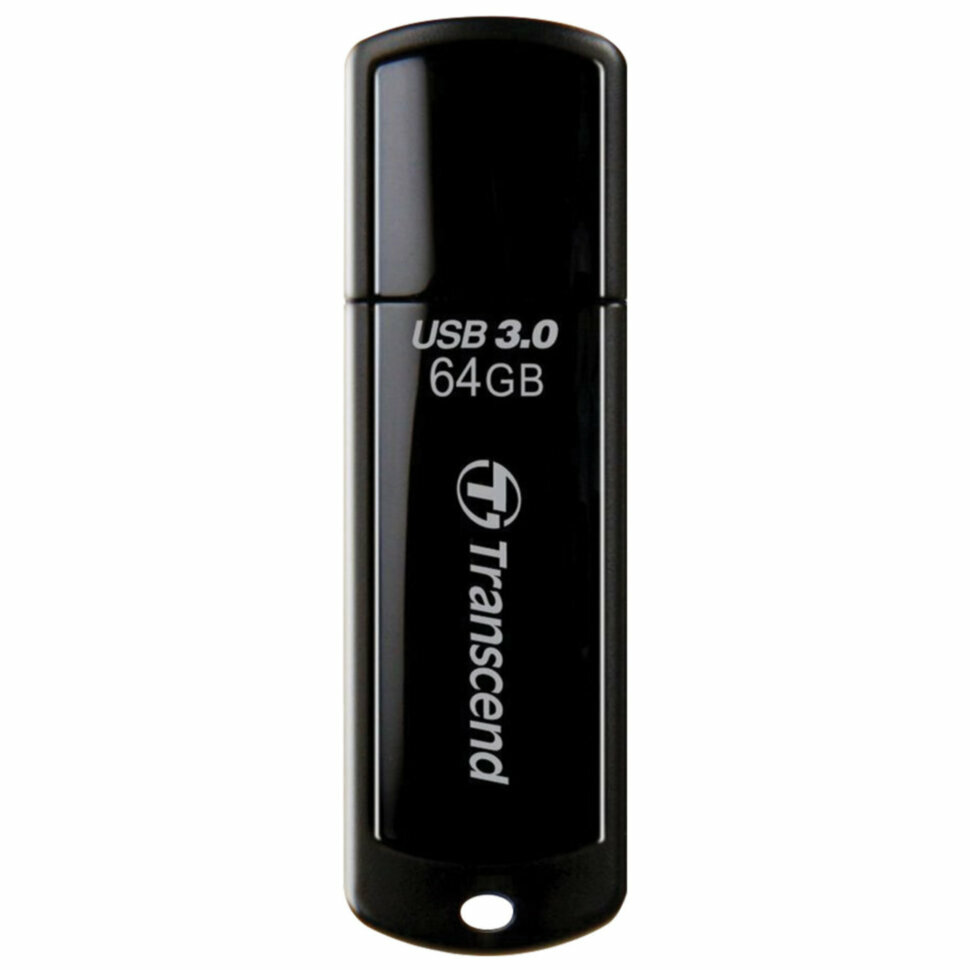 Флеш-диск 64 GB TRANSCEND Jetflash 700 USB 3.0, черный, TS64GJF700, 513178