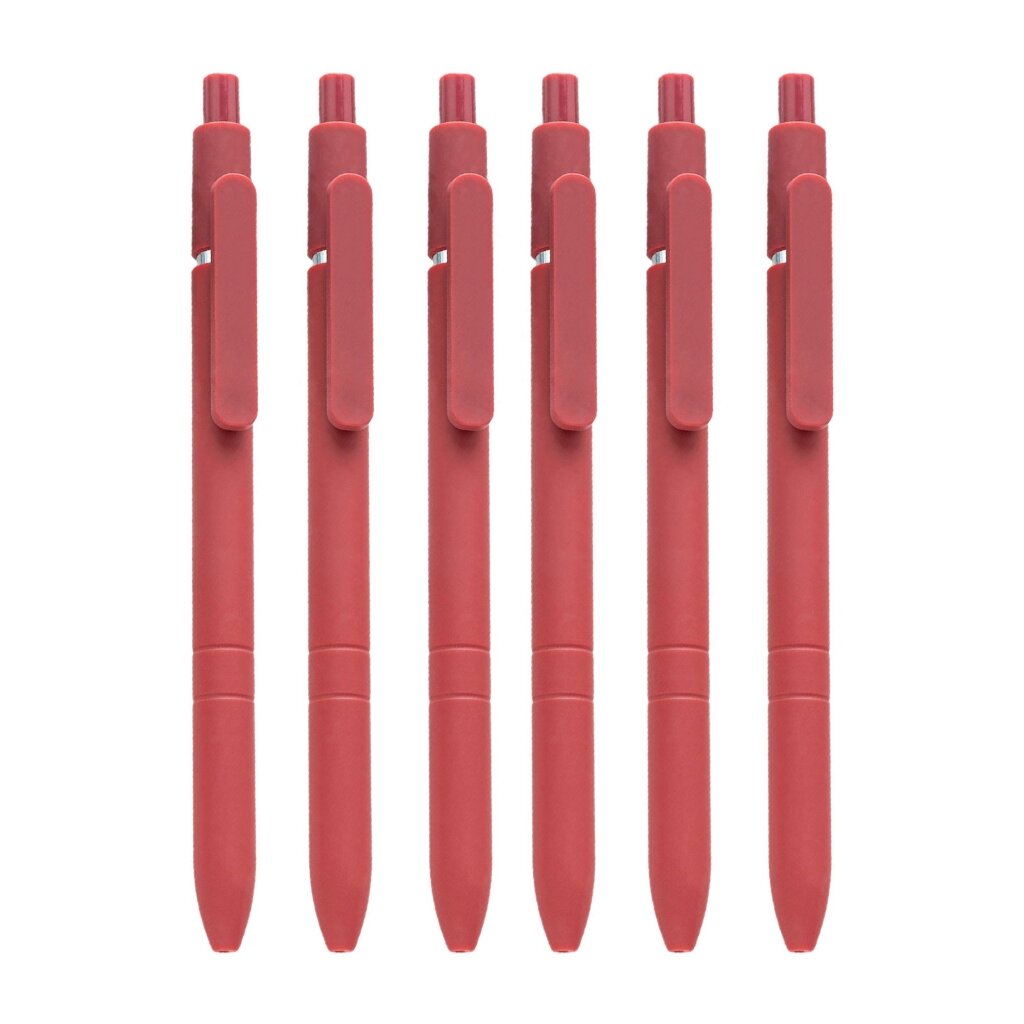 6шт Многоразовая Выдвижная Шариковая Ручка 0,5 ММ Для Легкой Записи Многоразовая Деловая Ручка Для Подписи с Зажимом для Ручки для Офиса