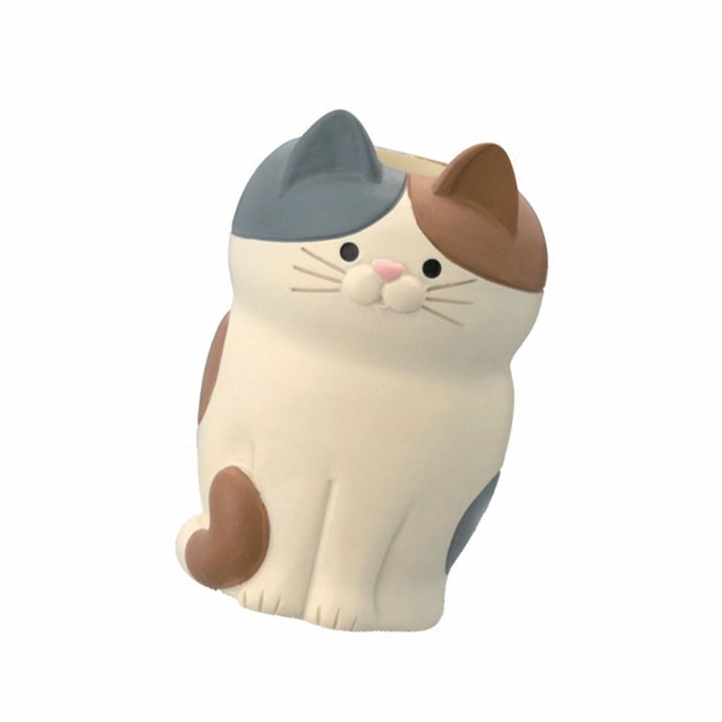 Ручка, Подставка для ручек в форме кота - сидячий кот