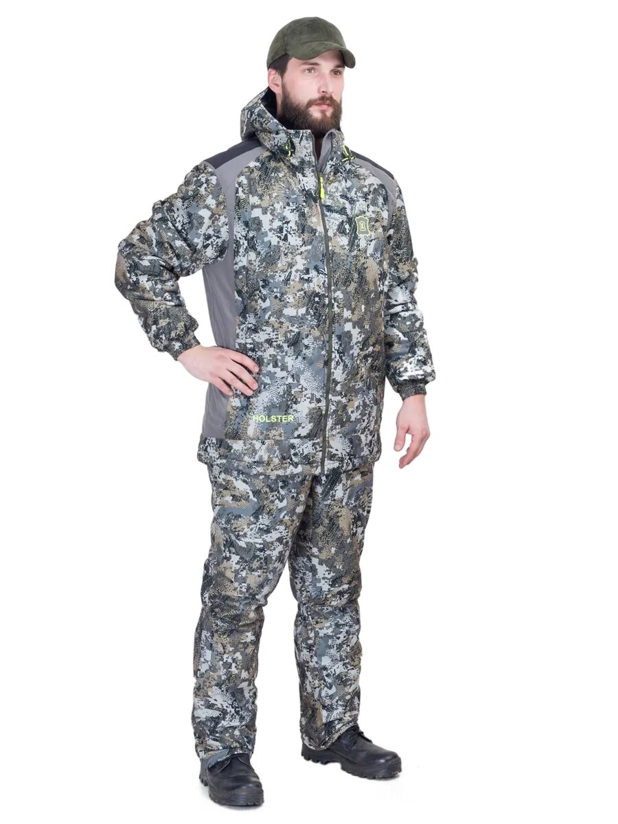 Костюм демисезонный маскировочный Сталкер пиксель с мембраной для охоты и рыбалки