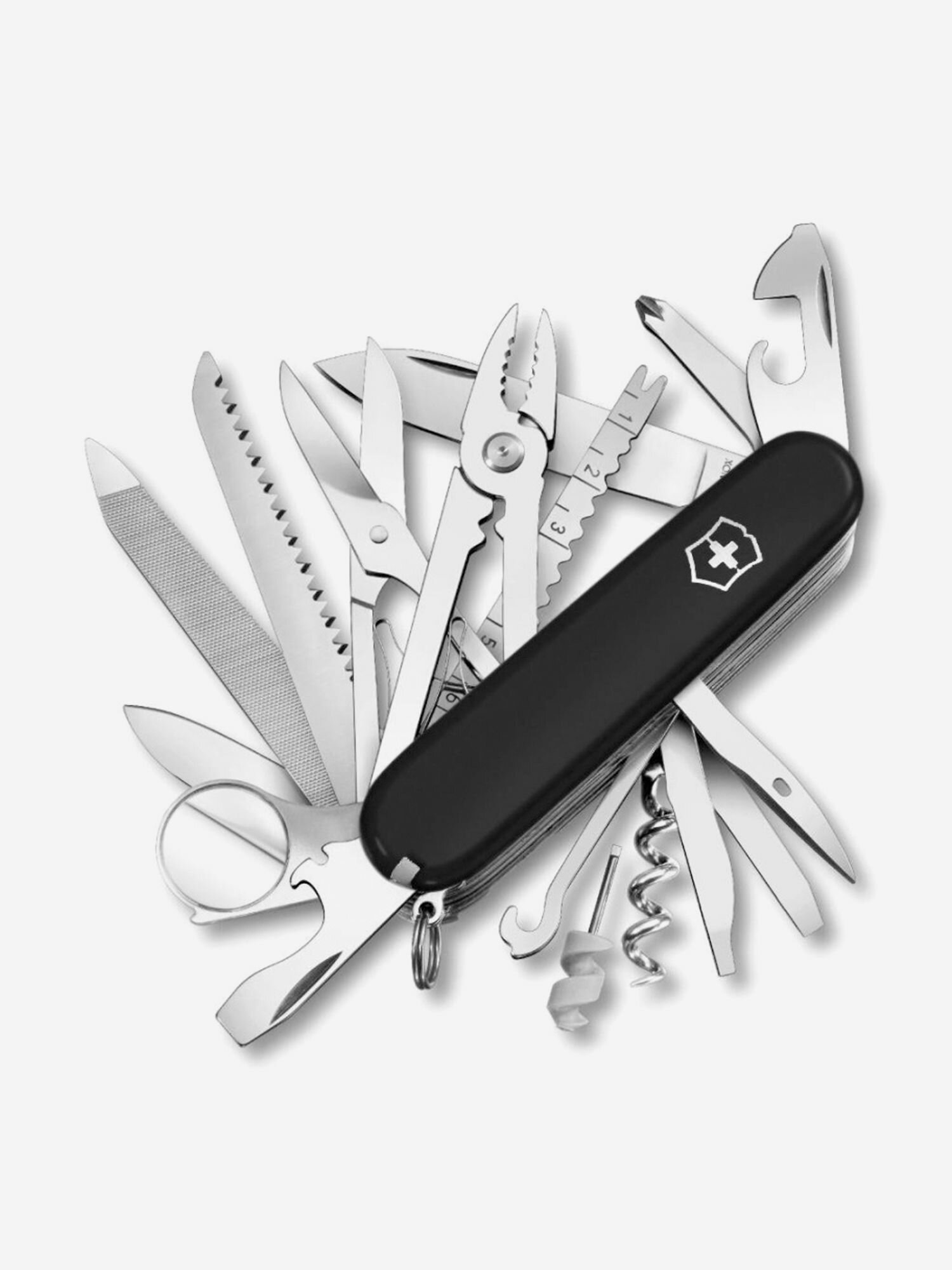 Нож складной Victorinox "SwissChamp", 33 функции, черный, 91мм