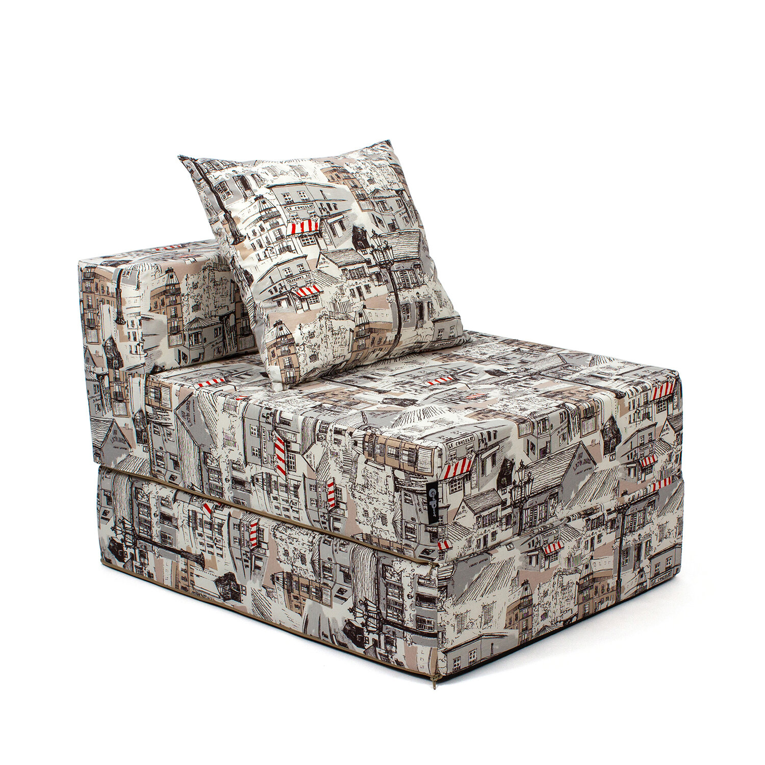 Кресло кровать трансформер GoodPoof Single, жаккард, мезонс