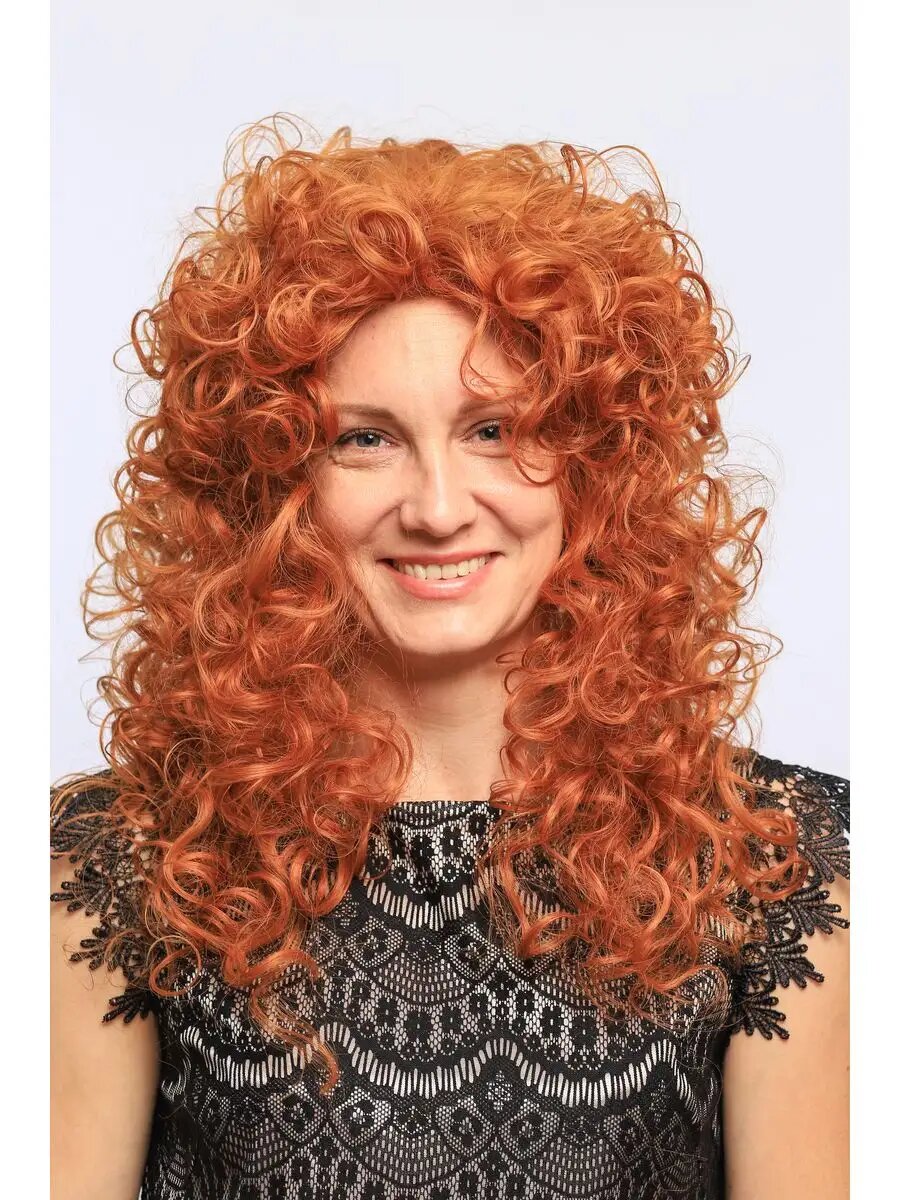 Парик кудрявый длинный из искусственных волос