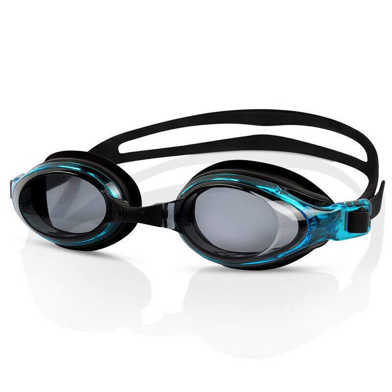 Arena Swimming Goggles, Imported from Japan, High-Definition Anti-Fog Large Frame Swimming Glasses, Professional Comfortable Fit Anti-Leakage Swimming Eyewear, Unisex 9500N-EMSK, Blue