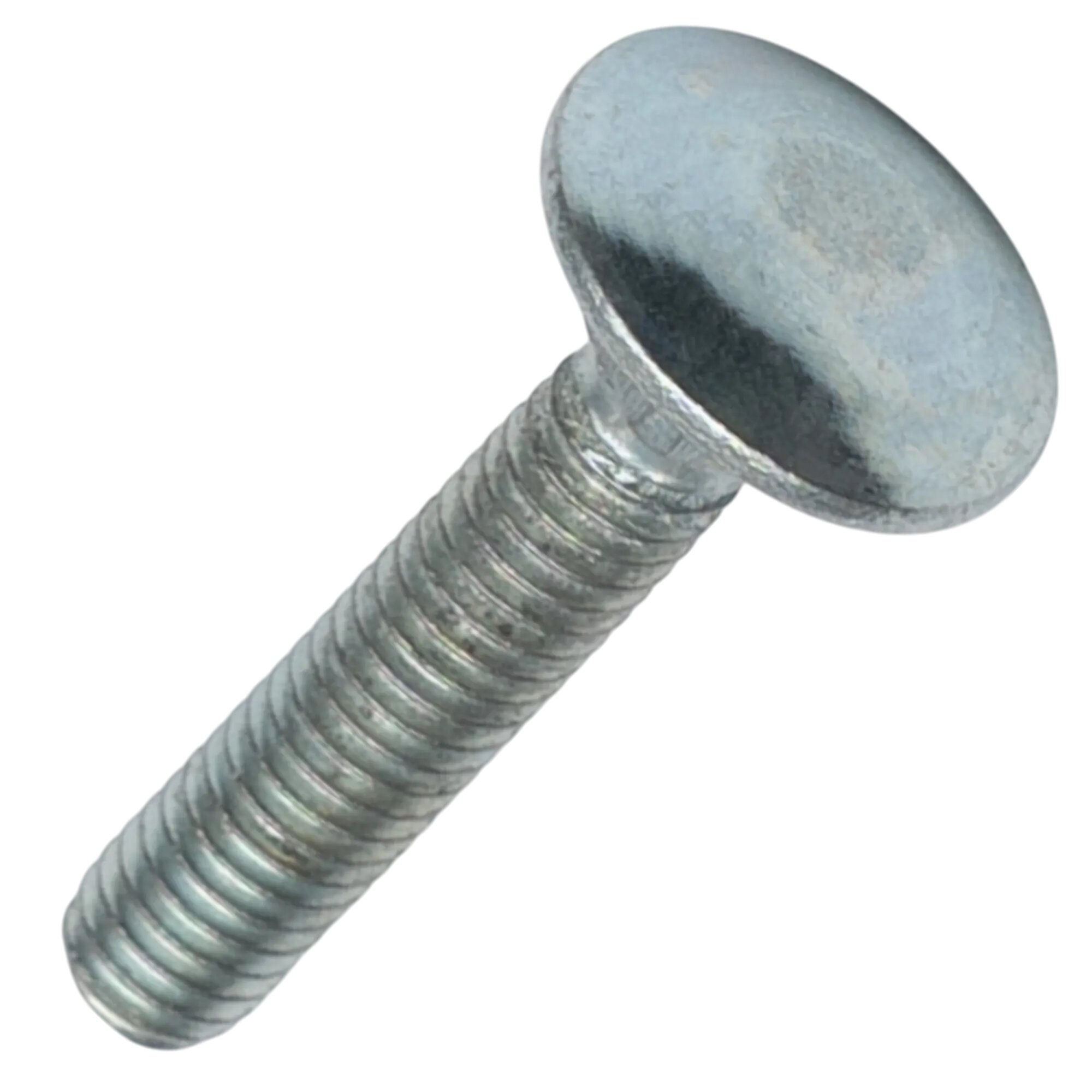 Болт DIN 603 оцинкованный 6x30 мм, набор из 12 шт, универсальный крепёж для монтажа