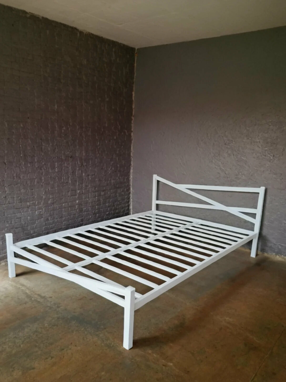 Кровать Loft Mebel "Афина", металлическая, кованая, 140 x 200 х 20 см