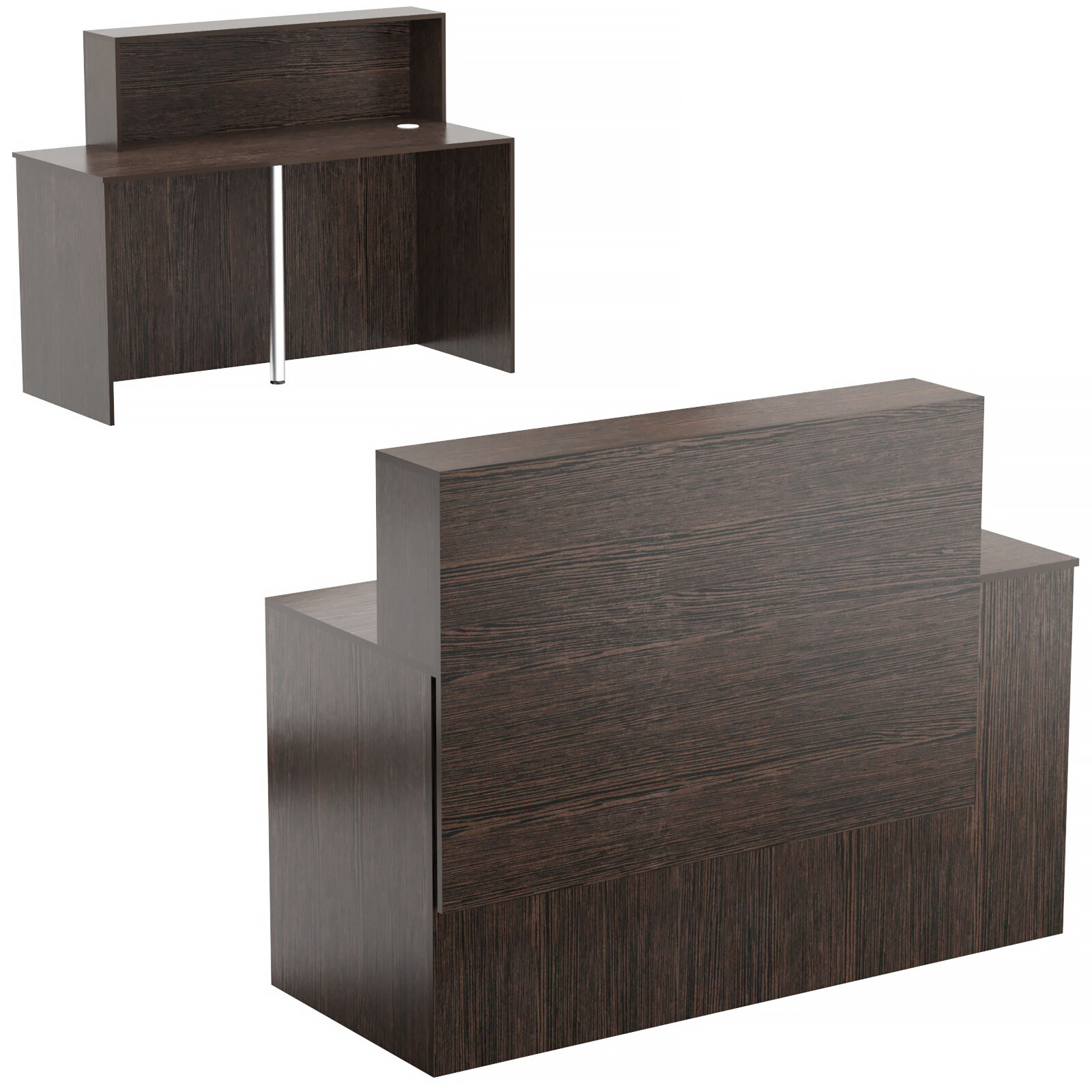 Стойка ресепшен верона №1, Дуб Венге