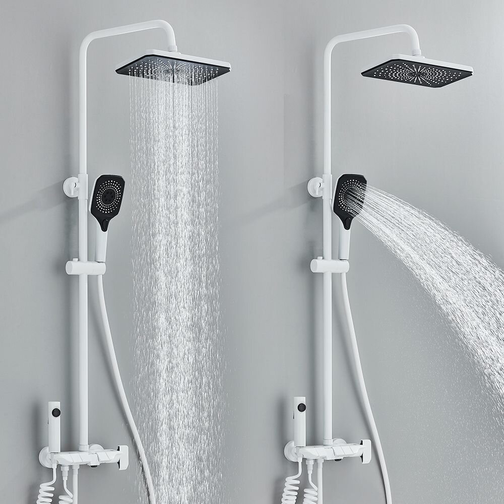 Душевой комплект белый