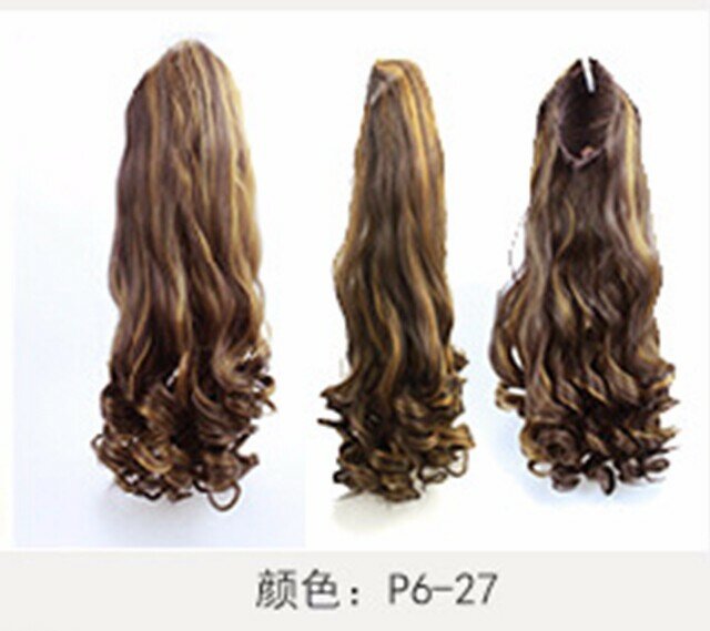 Длинный синтетический кудрявый конский хвост, накладной кудрявый хвост, накладные черные волосы, накладной хвостик - стр. 6-27