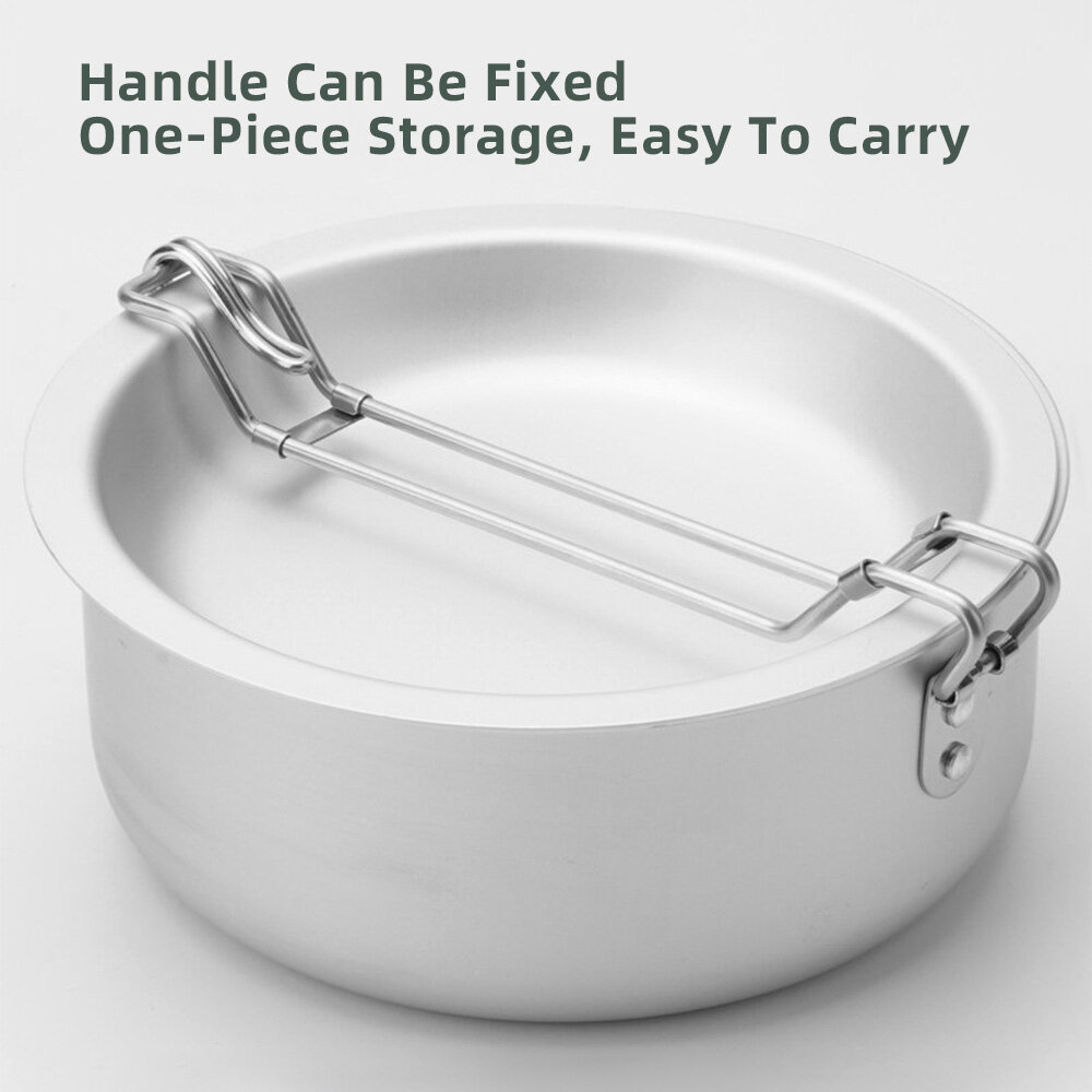 Набор посуды для кемпинга. Кастрюли и сковородки из высокопрочного окисленного алюминия. Компактная и легкая посуда для походов и приготовления пищи в походных условиях.