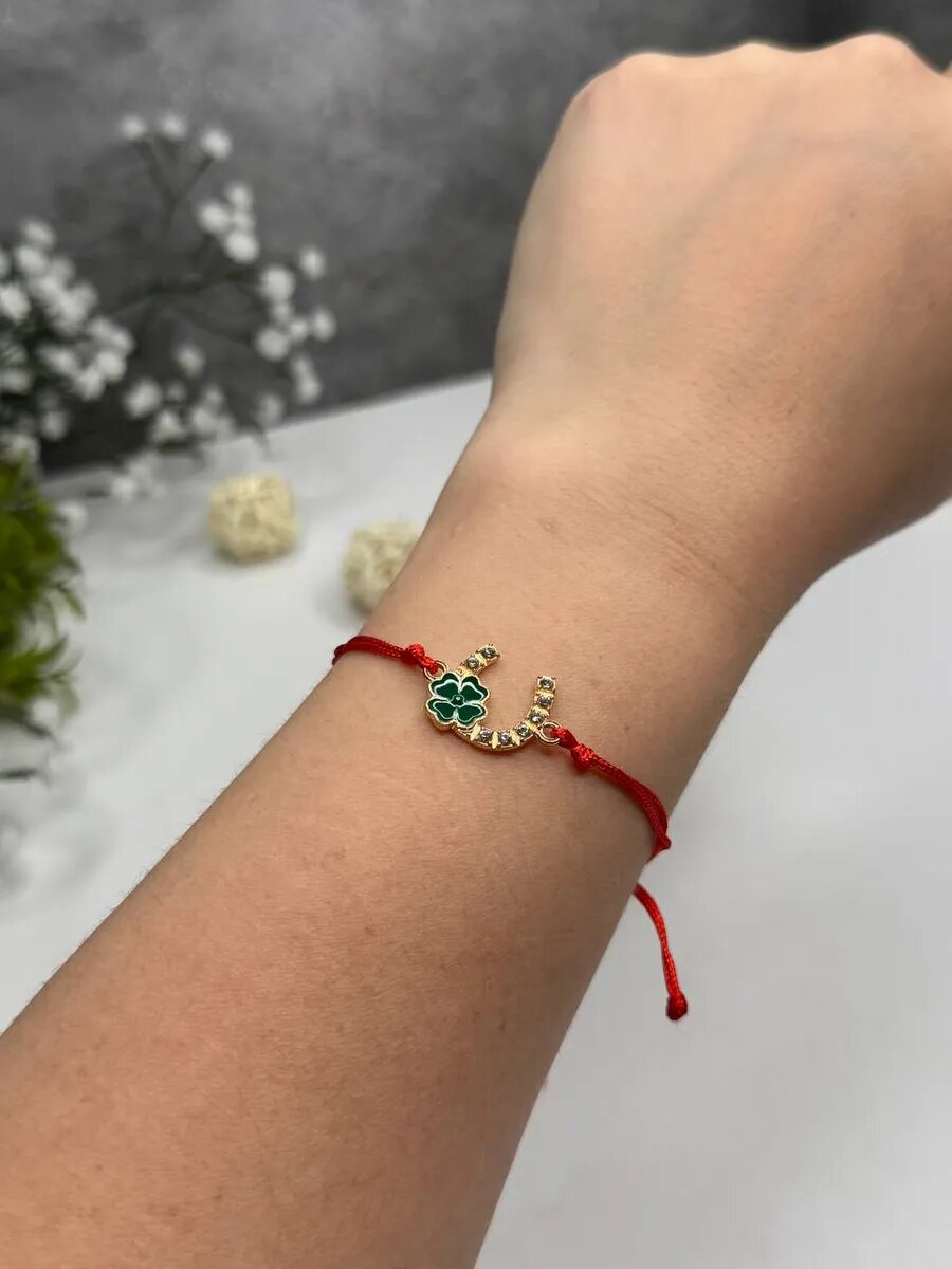 Браслет-нить, стразы