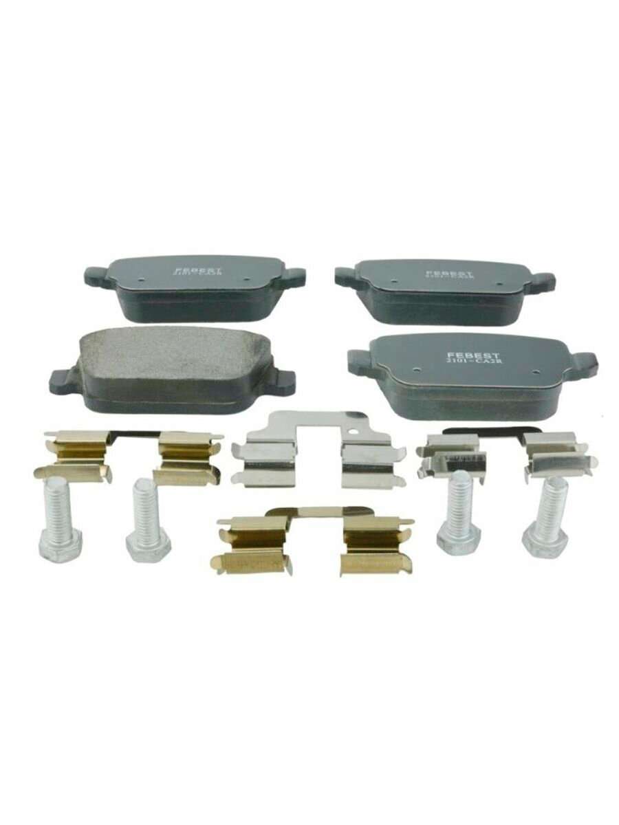 Тормозные колодки задние Febest 2101CA2R для Ford Focus, S-Max, Mondeo, Land Rover Freelander 2, Volvo S80, XC70