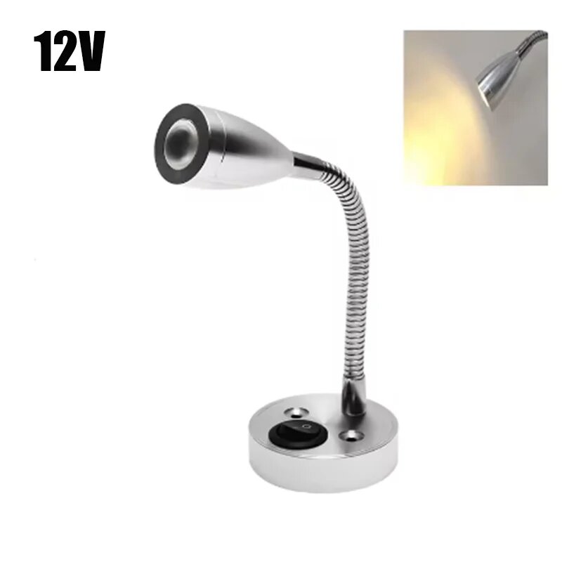 Умная настенная лампа с USB зарядкой B-style silver warm