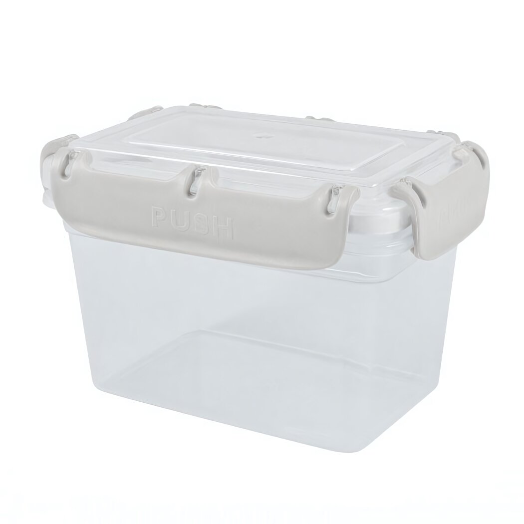 Контейнер BERGEN 0,7л с защелками, пепельный жемчуг, герметичный, для хранения