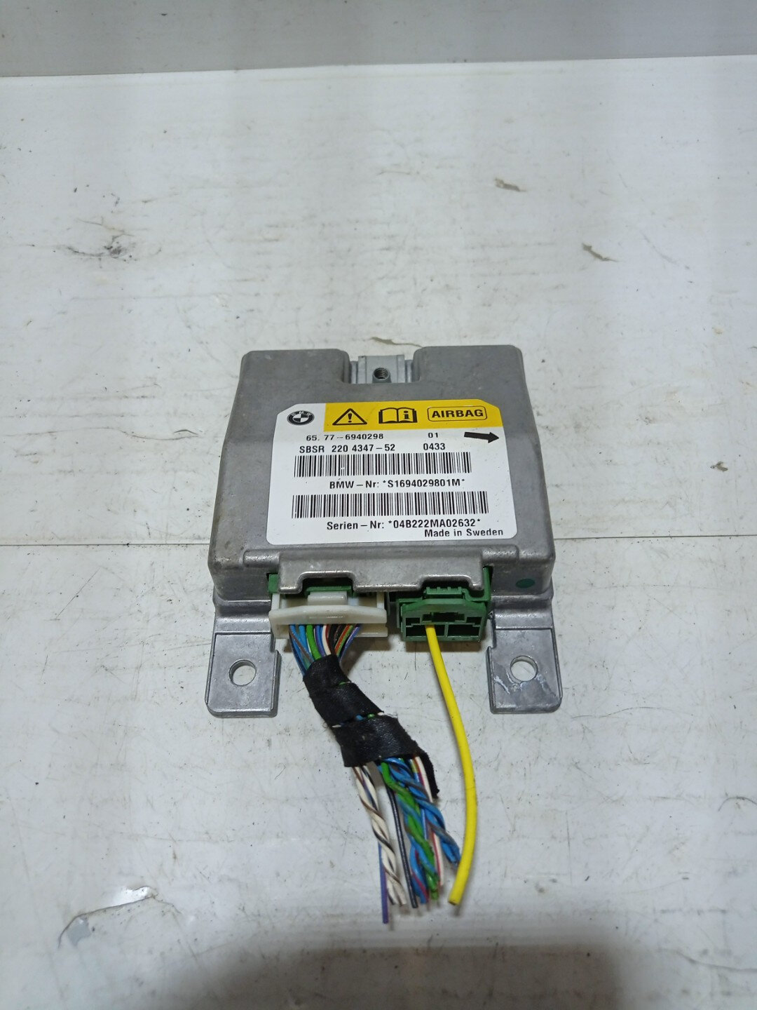 Блок управления подушками безопасности BMW 5 E60/E61 2006 04B222MA02632