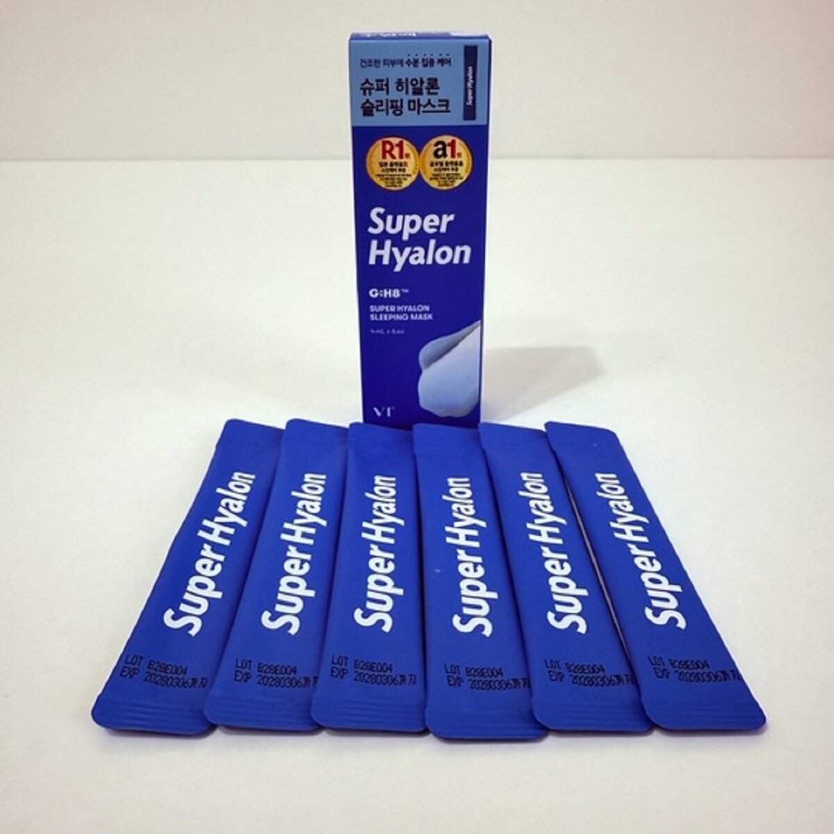 Vt Маска ночная увлажняющая (тревел 4мл х 6шт) Cicа Super Hyalon G: H8 Sleeping Mask