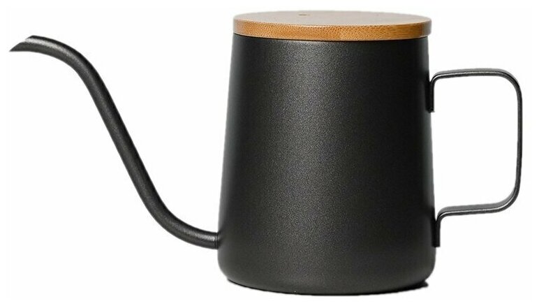 Кофейник (чайник) металлический, заварочный для кофе с длинным и тонким (узким) носиком, из нержавеющей стали, объем 350 мл, ЧайЧай