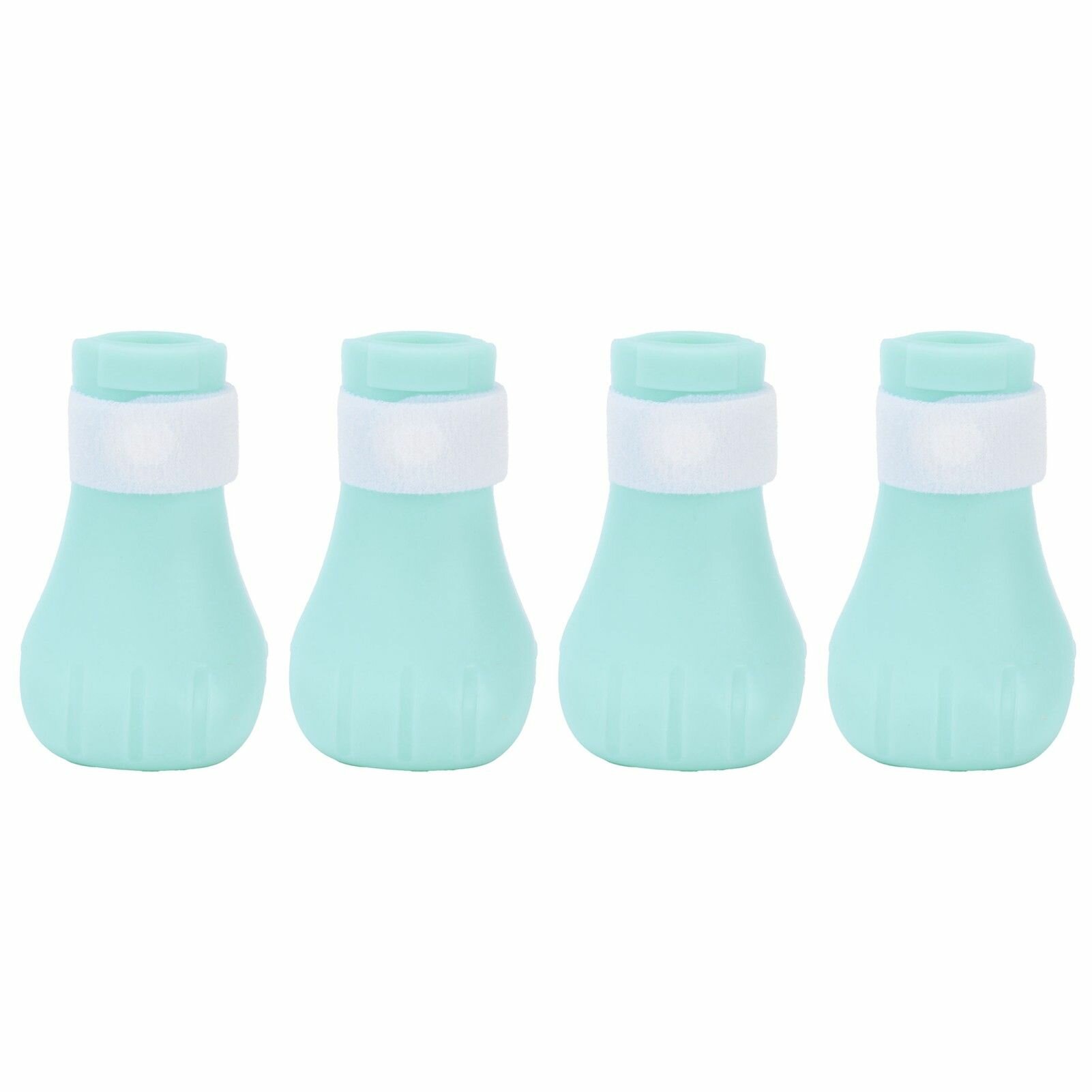 4 шт, силиконовый чехол для ног для купания домашних животных, защита от царапин, защита кошачьих лап, товары для домашних животных для купания (зеленый)