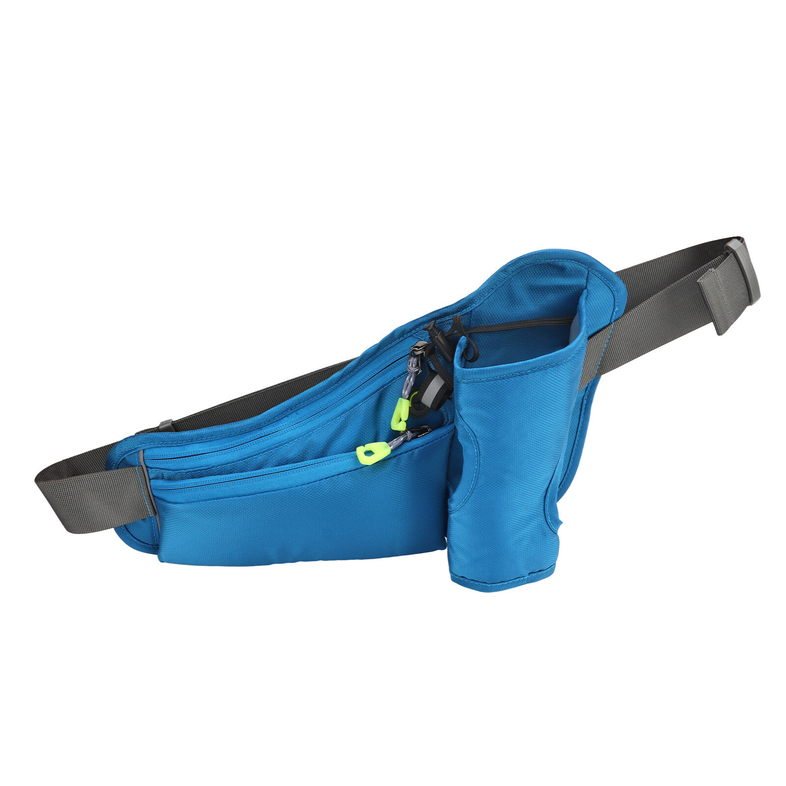 Поясной пакет для гидратации бегового пояса, многофункциональный водонепроницаемый светоотражающий поясной чехол для занятий спортом на открытом воздухе, синий